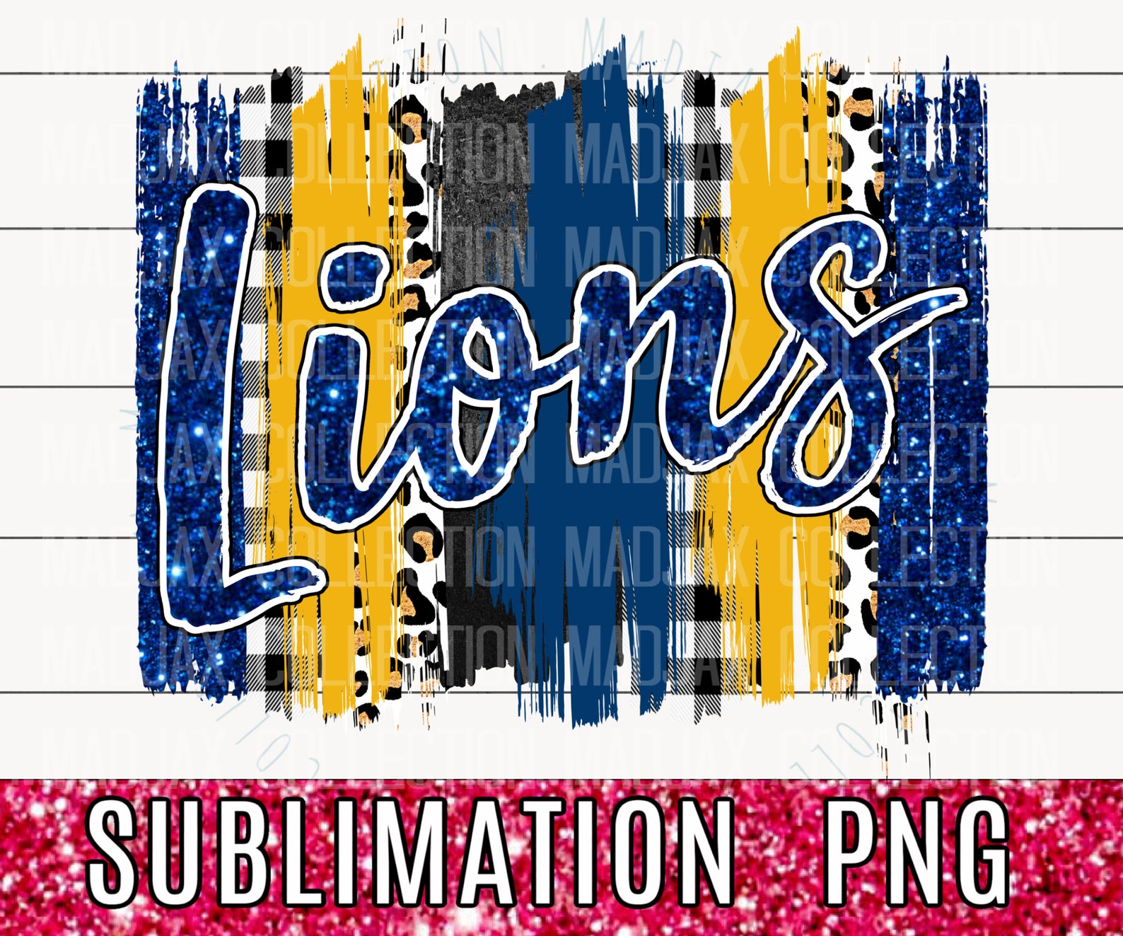 Lions School Spirit Design, Sublimation PNG, Instant Download, Heat ...