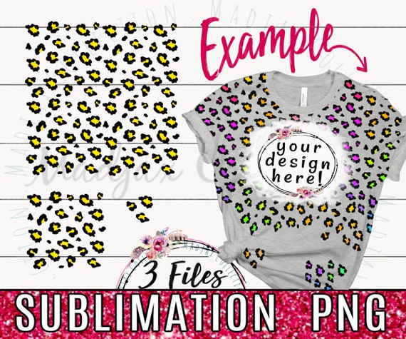 Leopard Print Bundle Sublimation Design PNG Files Bight | Etsy
