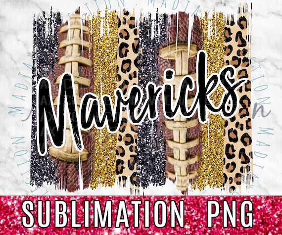 Gold Mavericks Football Brush Stroke PNG File Sublimation - Etsy