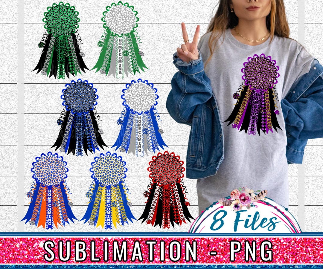 Homecoming Mum Set, 8 Files, Mum Bundle, Spirit PNG, Sublimation, Texas ...