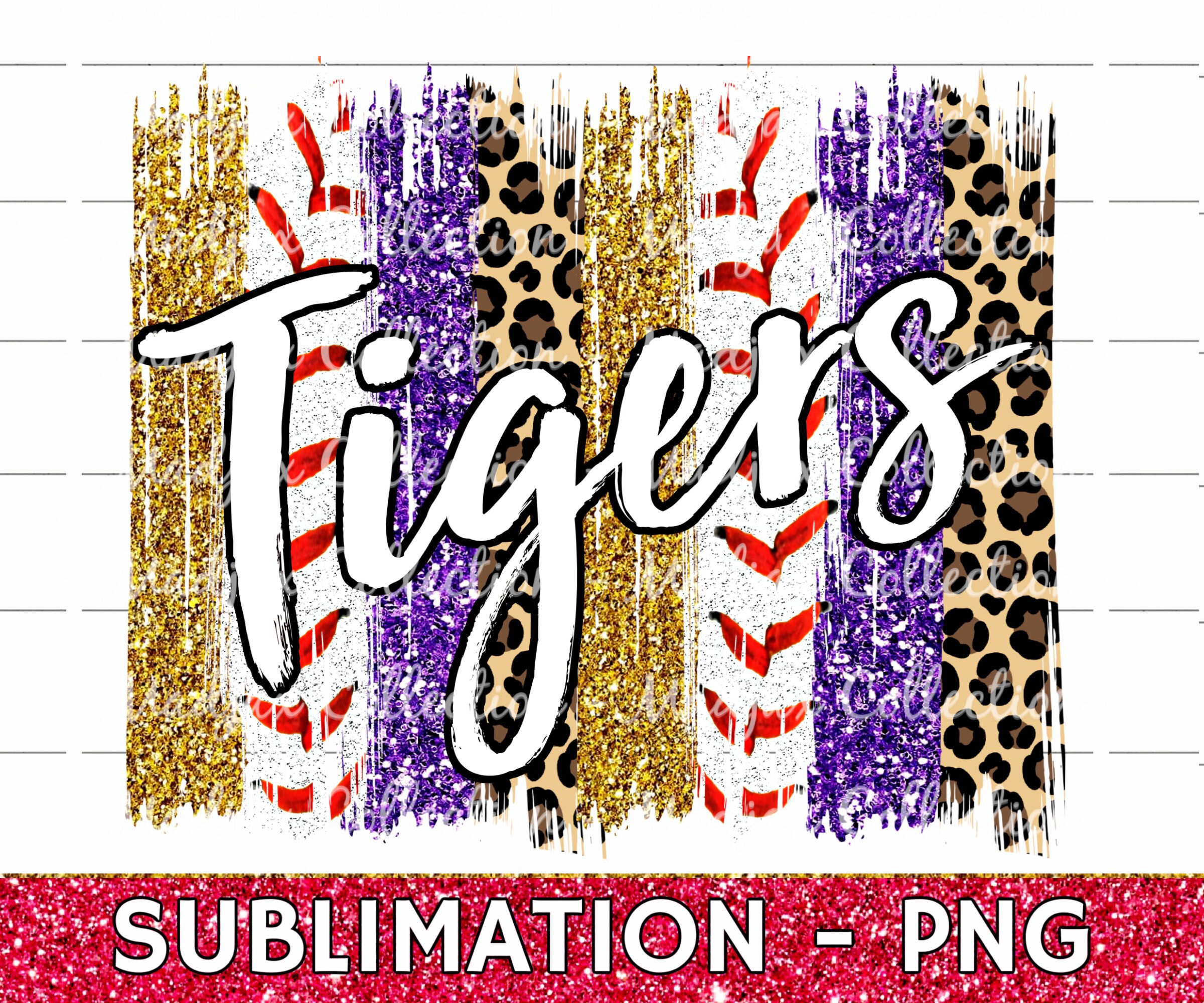 Tigers Baseball Stitches Brush Stroke PNG File Sublimation - Etsy