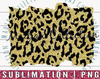 Black and Gold Leopard Background for Sublimation - Etsy