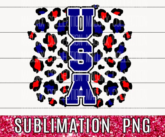 USA Sublimation PNG File Design Download Patriotic 4th of - Etsy