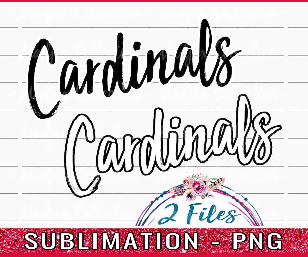 Cardinals PNG File: School Team Mascot, Spirit Shirt Design (digital ...