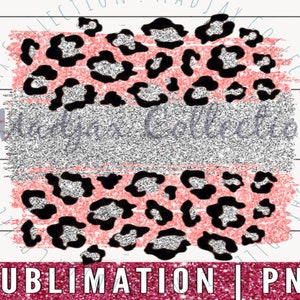 Leopard Sublimation, Pink & Silver, Bridal Squad Background, Brush ...