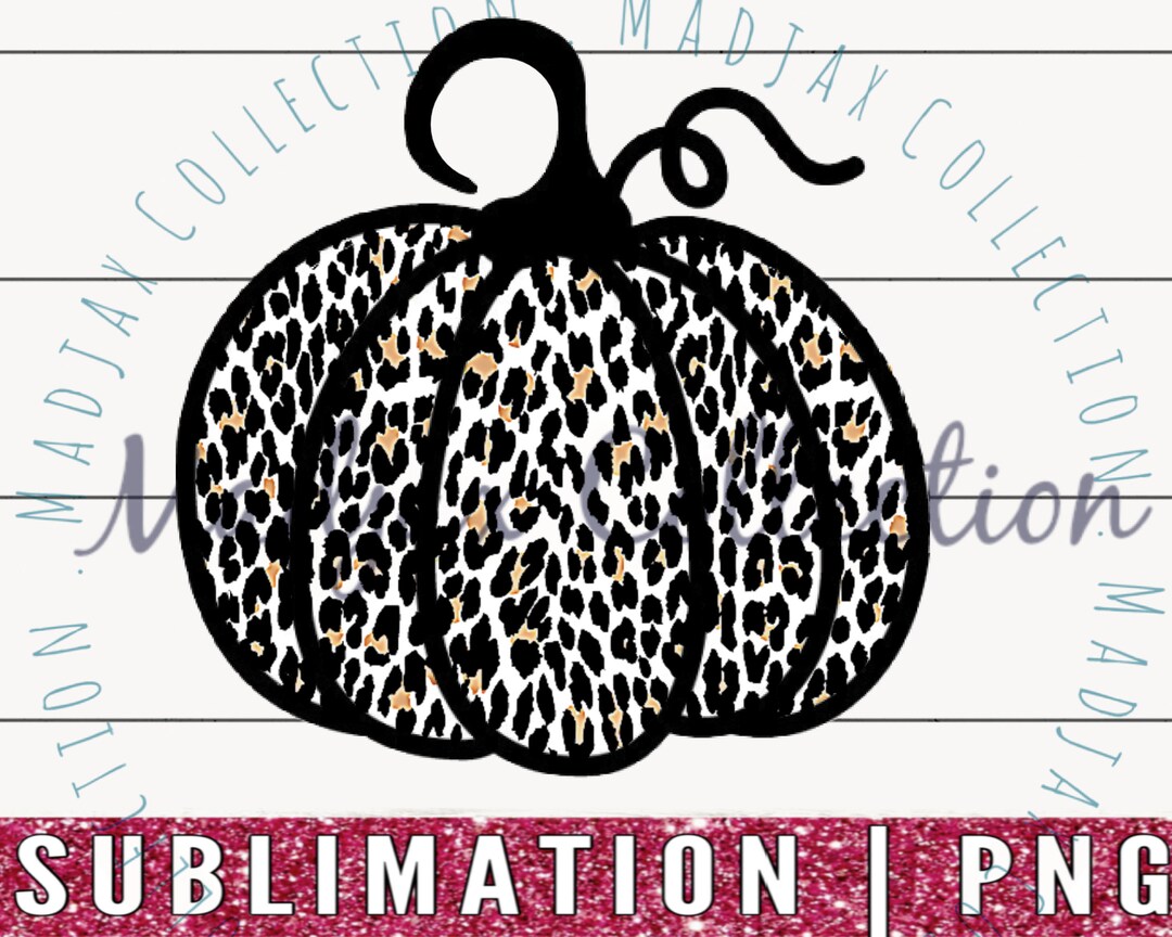 Leopard Pumpkin, Sublimation Design, Thanksgiving PNG, Fall Pumpkin ...