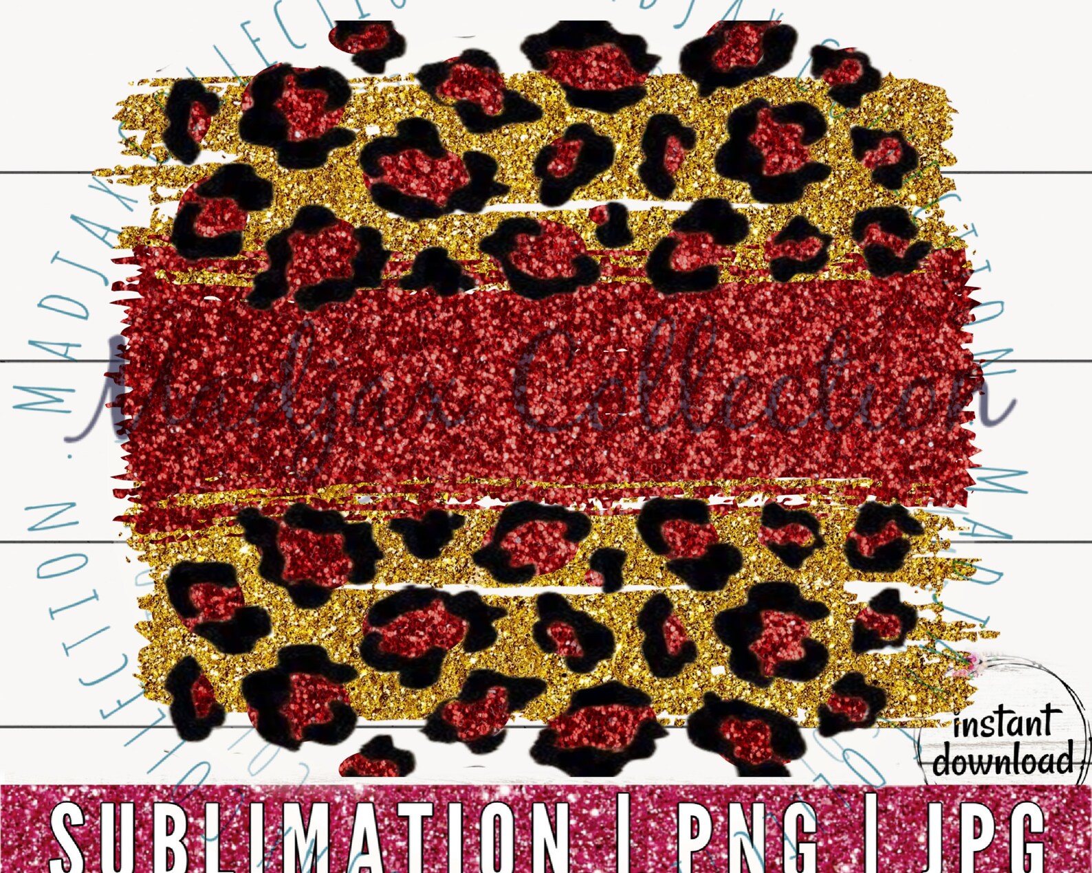Leopard Sublimation, Gold & Maroon, Football Team Background, Brush ...