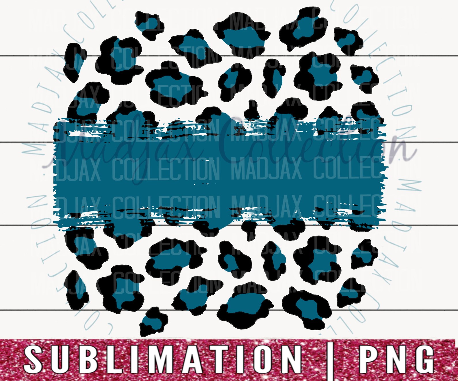 Jade Leopard Print, 4 PNG Files, Sublimation Design, Brush Stroke ...