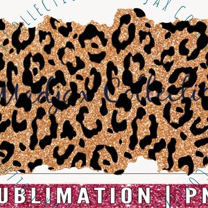 Rose Gold Leopard PNG, Sublimation Background, Glitter Graphic, Clipart ...