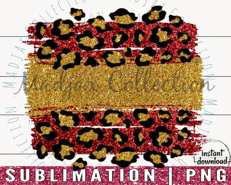 Leopard Sublimation Maroon and Gold Football Team - Etsy