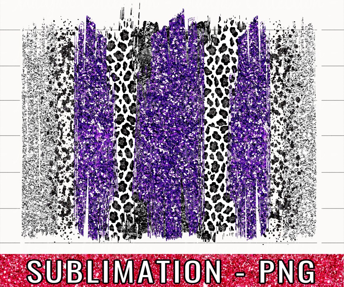 Purple & Silver Brush Stroke PNG Sublimation Print PNG File - Etsy