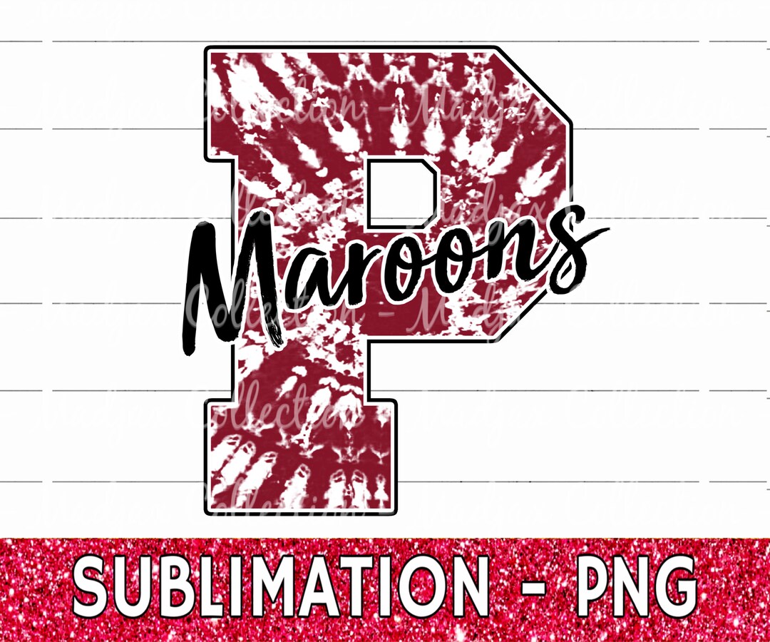 Team Maroons, Spirit Shirt Design, Sublimation Print, PNG File, Instant ...