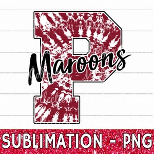 Team Maroons, Spirit Shirt Design, Sublimation Print, PNG File, Instant ...