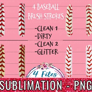 Baseball Stitches Brush Stroke PNG, Baseball Sublimation, Dirty Vintage ...