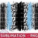 Light Blue & Silver Brush Stroke Design, Sublimation Print, PNG File ...