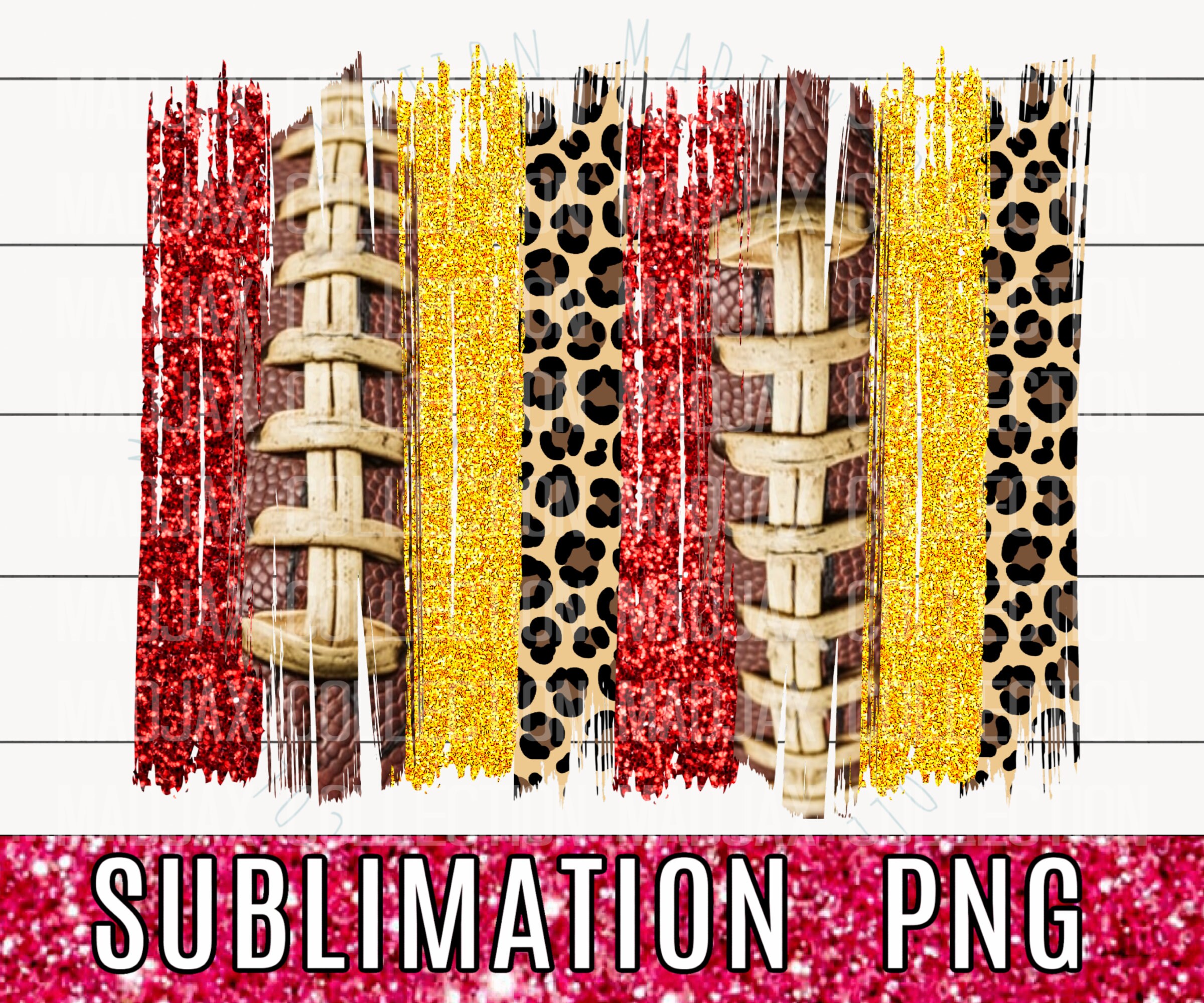 Football Brush Stroke PNG File Sublimation Team Colors | Etsy