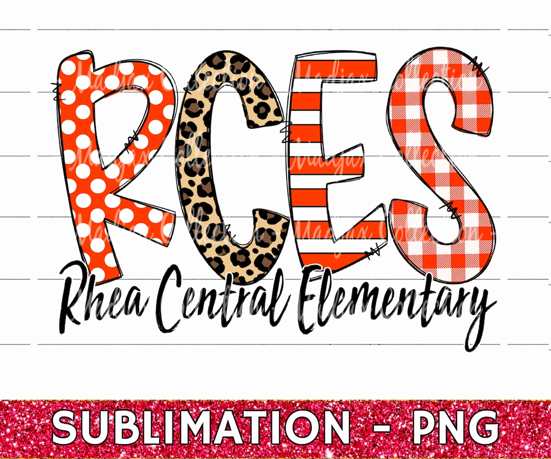 RCES, Rhea Central Elementary Bubble Letters, Digital Download ...