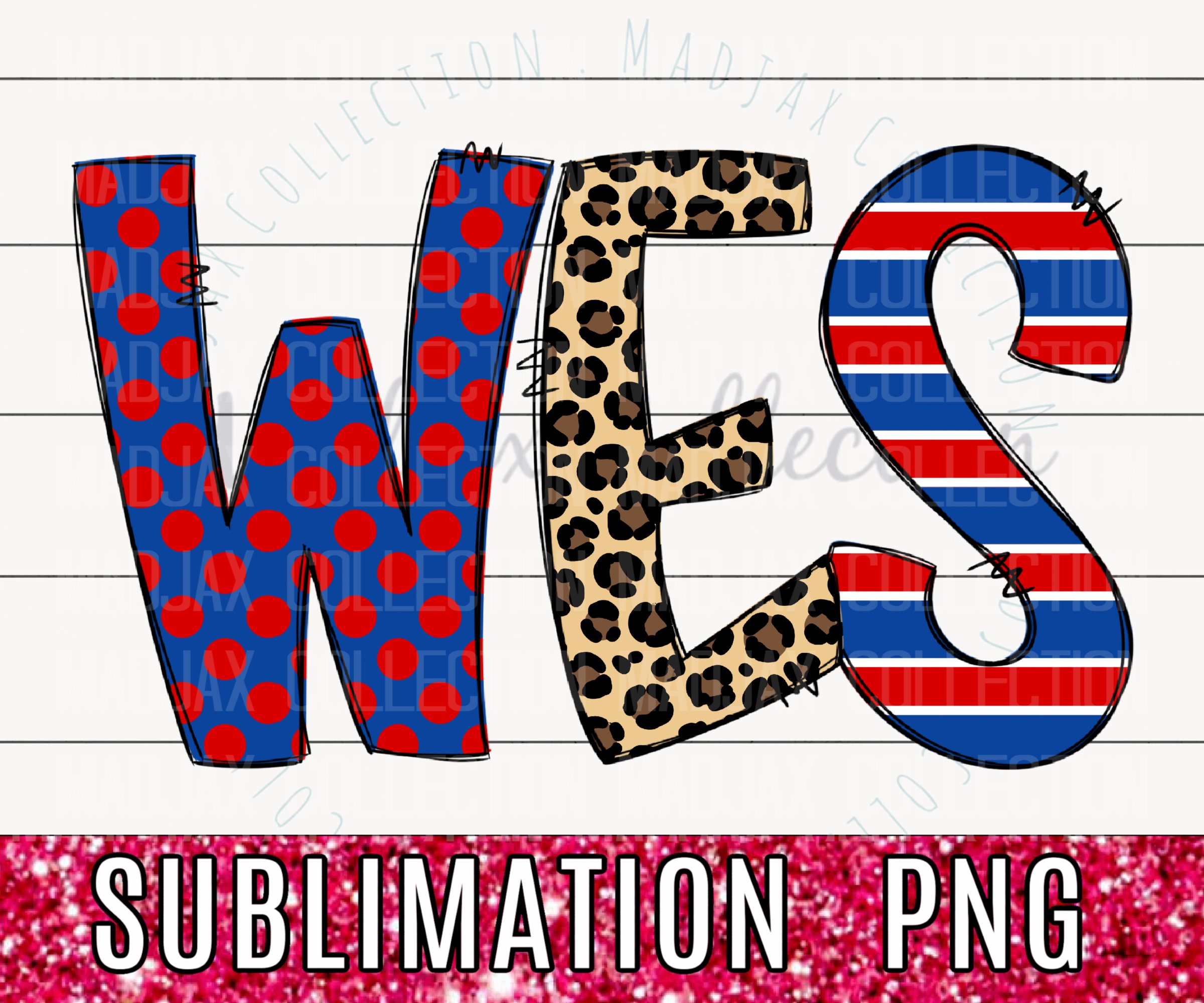 Cute Polka Dot Bubble Letters