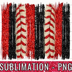 Baseball Stitches Brush Stroke Design, Sublimation PNG File, Team ...