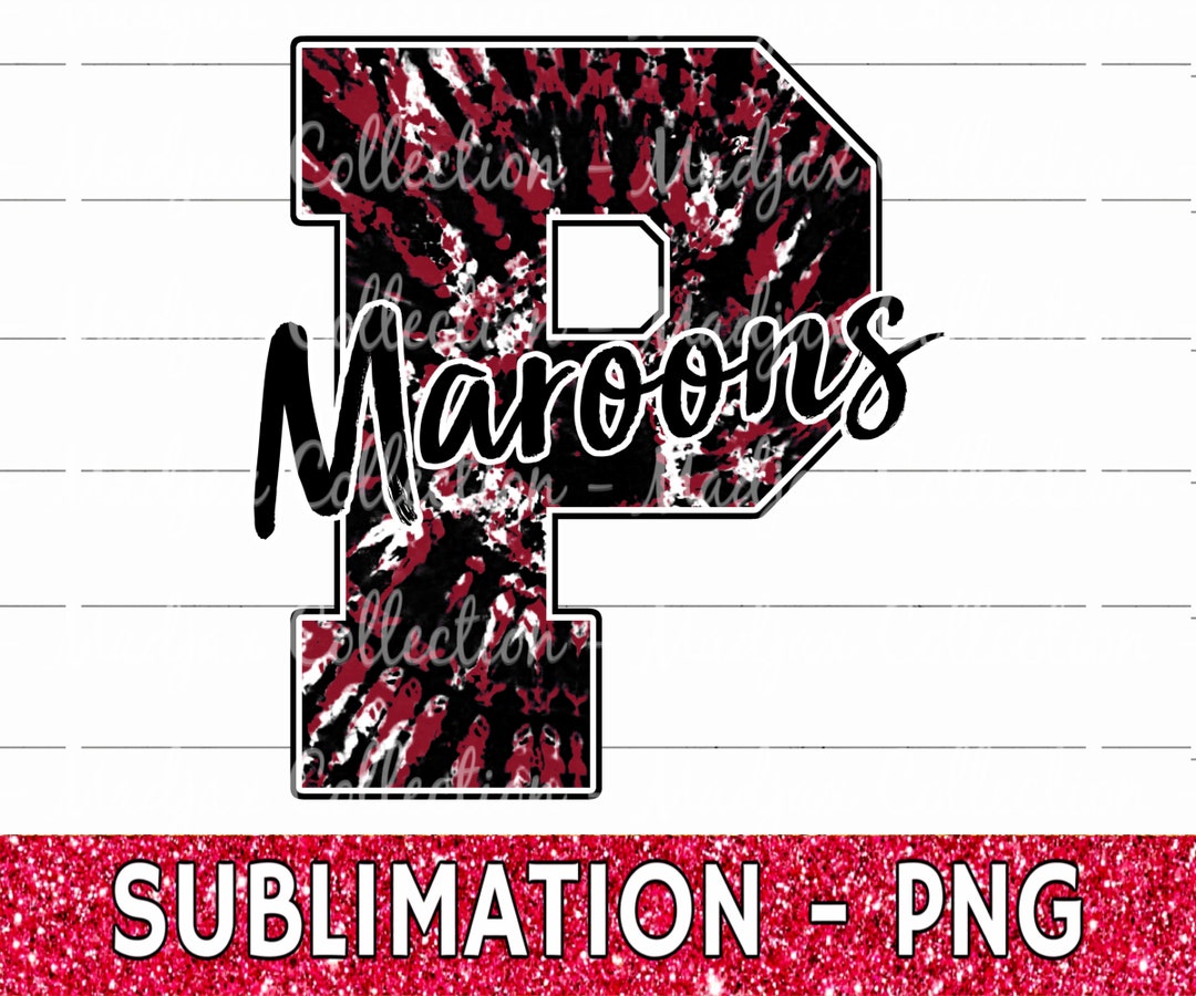 Team Maroons, Spirit Shirt Design, Sublimation Print, PNG File, Instant ...