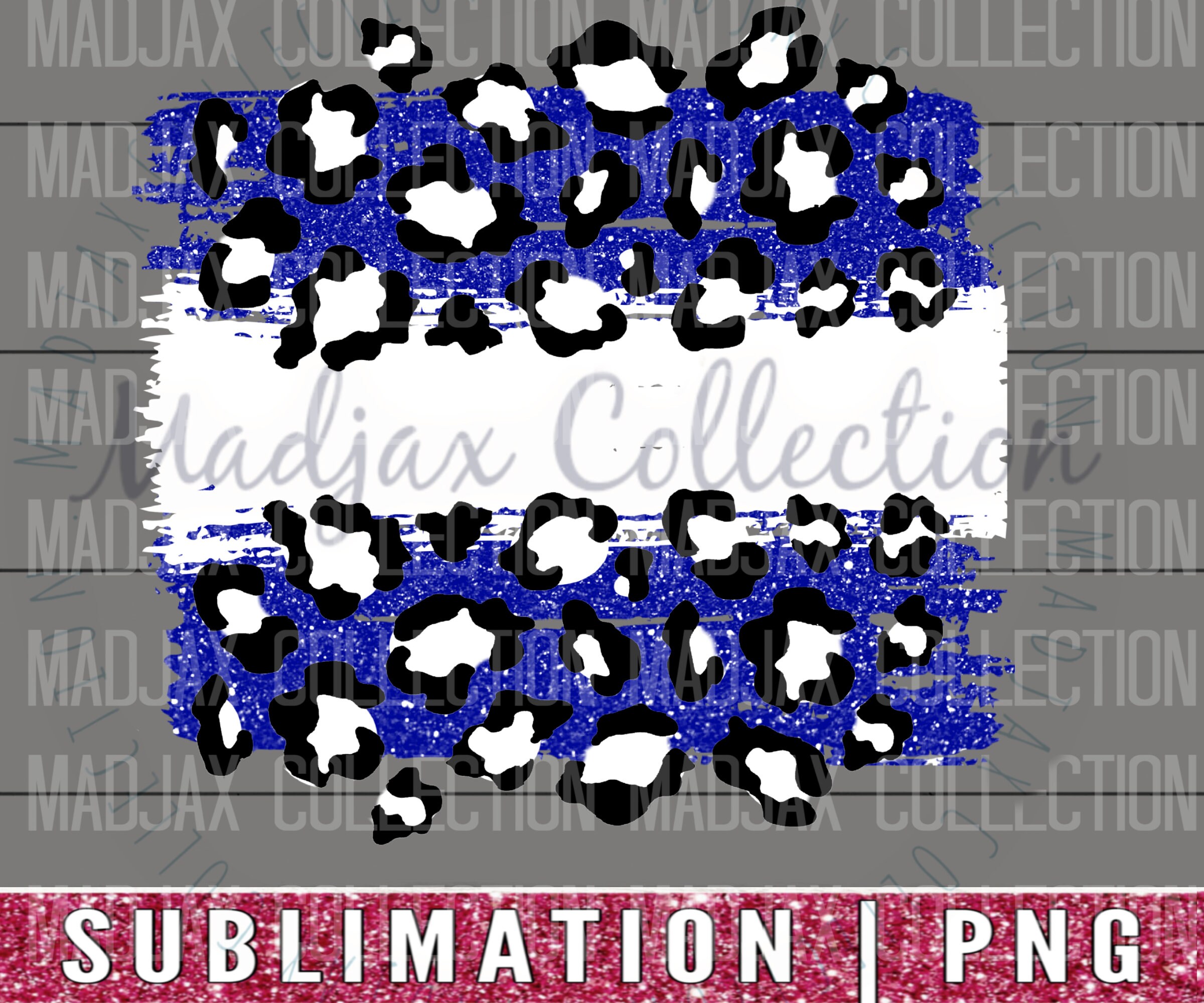 Leopard Sublimation White & Blue Football Team Background - Etsy