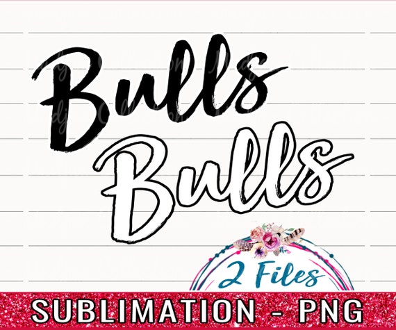 Bulls PNG File Sublimation Printable School Team Mascot - Etsy