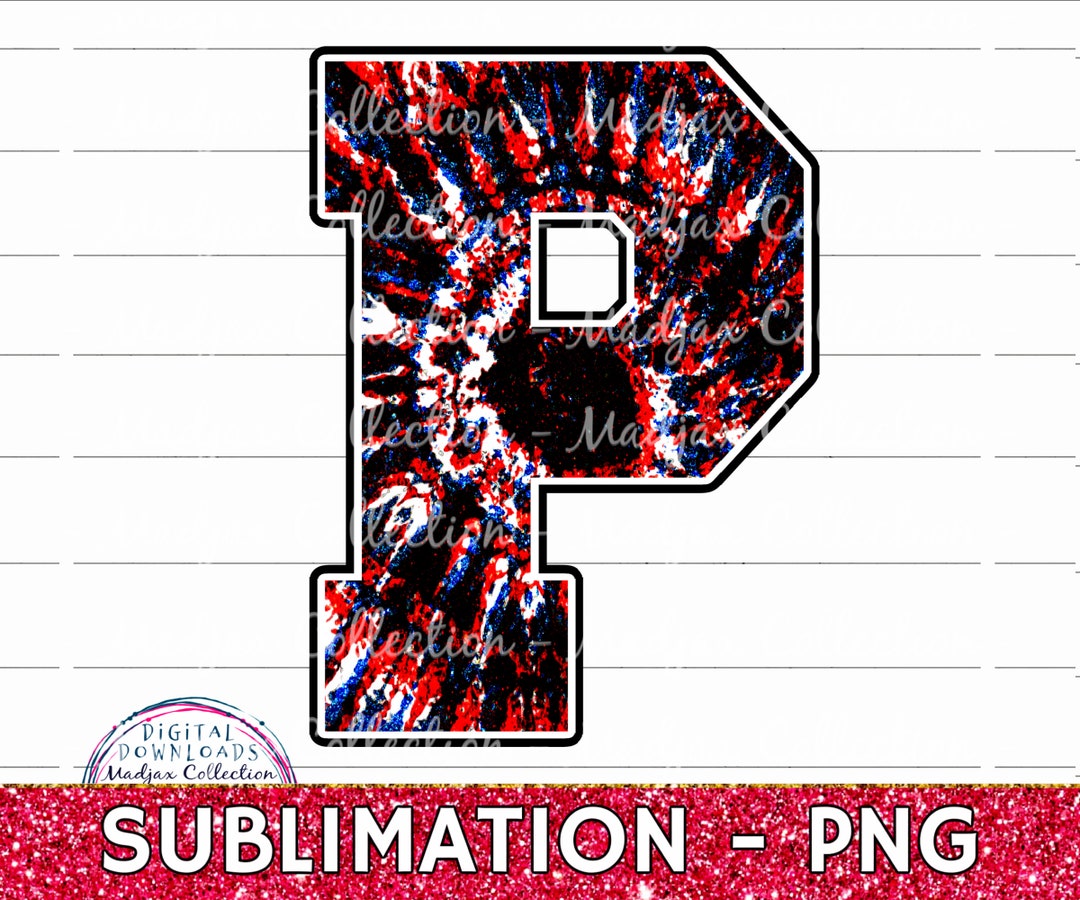 Varsity Letter P, Spirit Shirt PNG File, Sublimation Design, Team ...