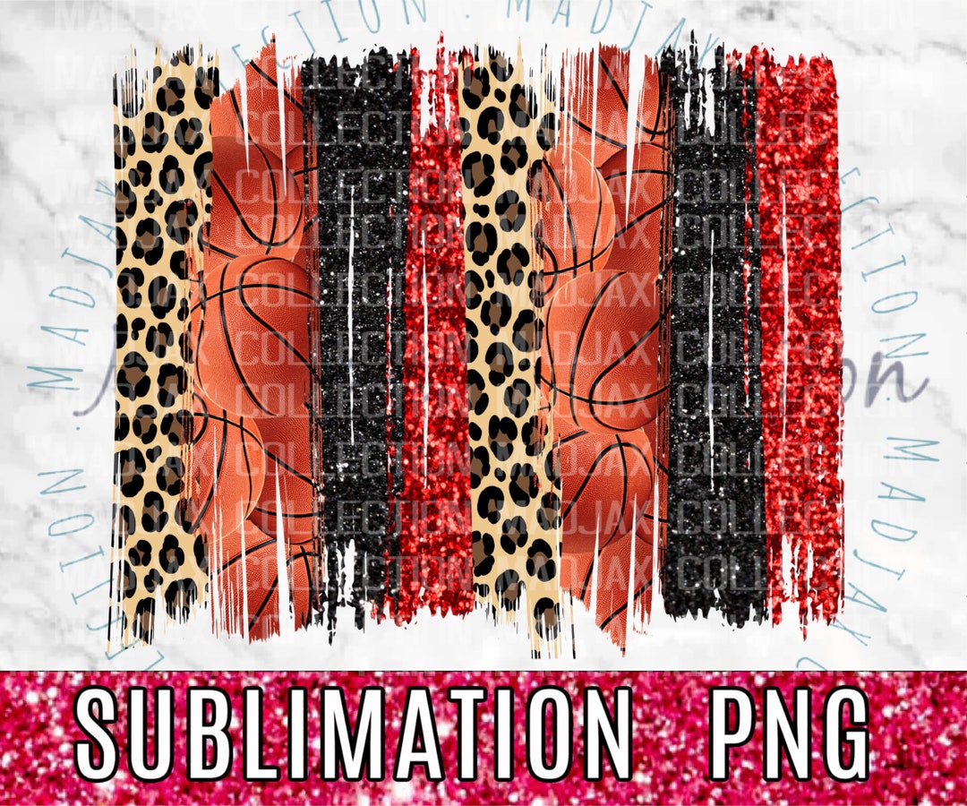 Basketball Brush Stroke, PNG File, Sublimation, Team Colors, Cute ...