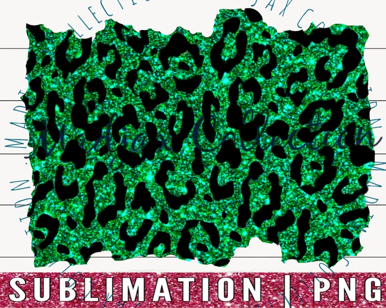 Leopard PNG, Sublimation Background Bundle, 10 Files, Glitter Graphic ...