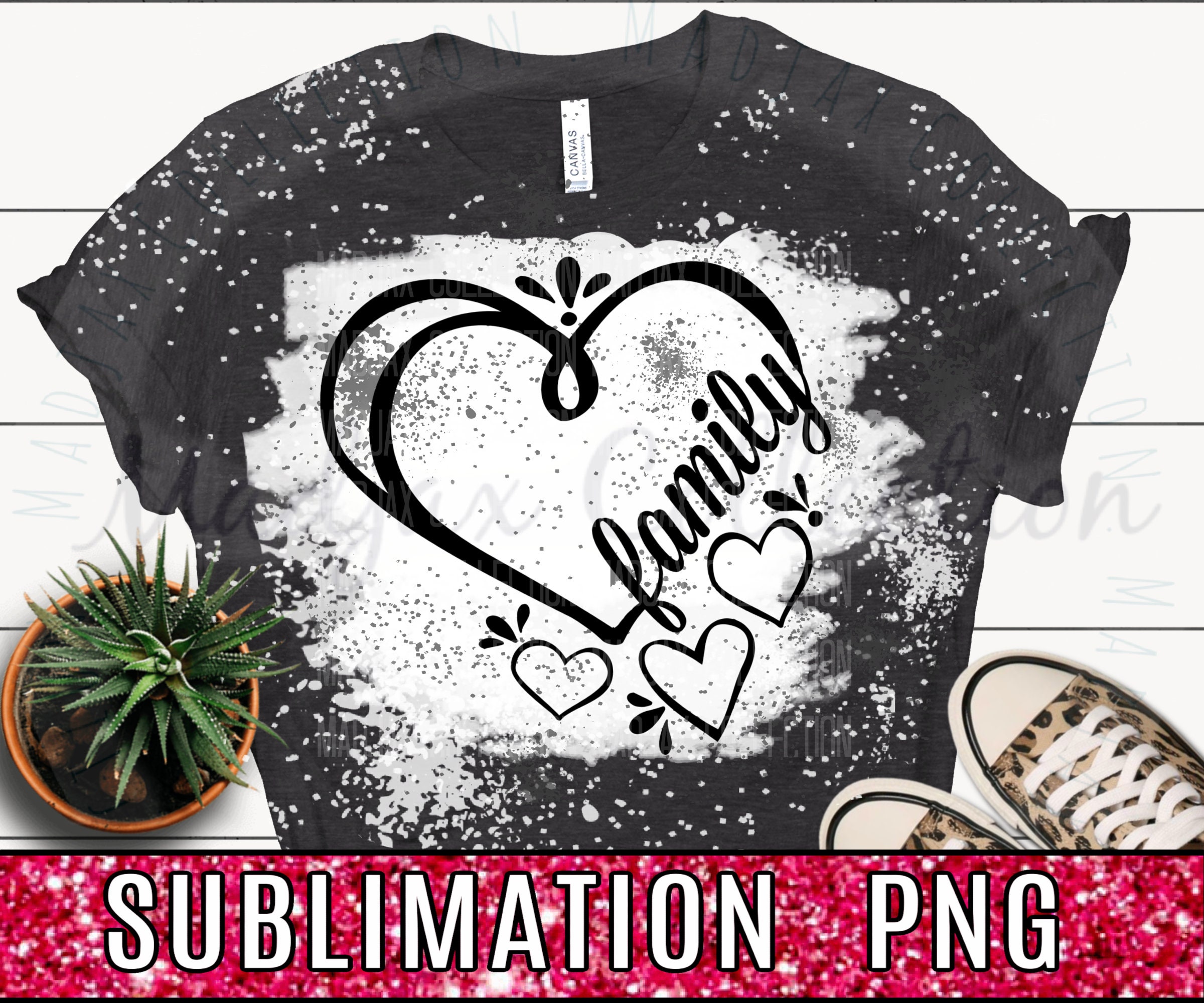 Infinity Family Heart Sublimation Print PNG Cut File | Etsy