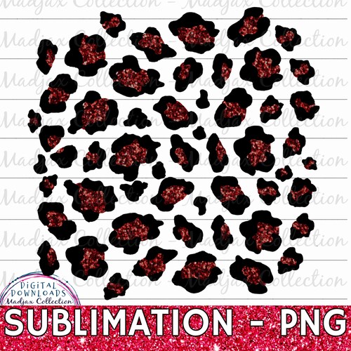 Maroon Leopard Print PNG File Sublimation Design - Etsy
