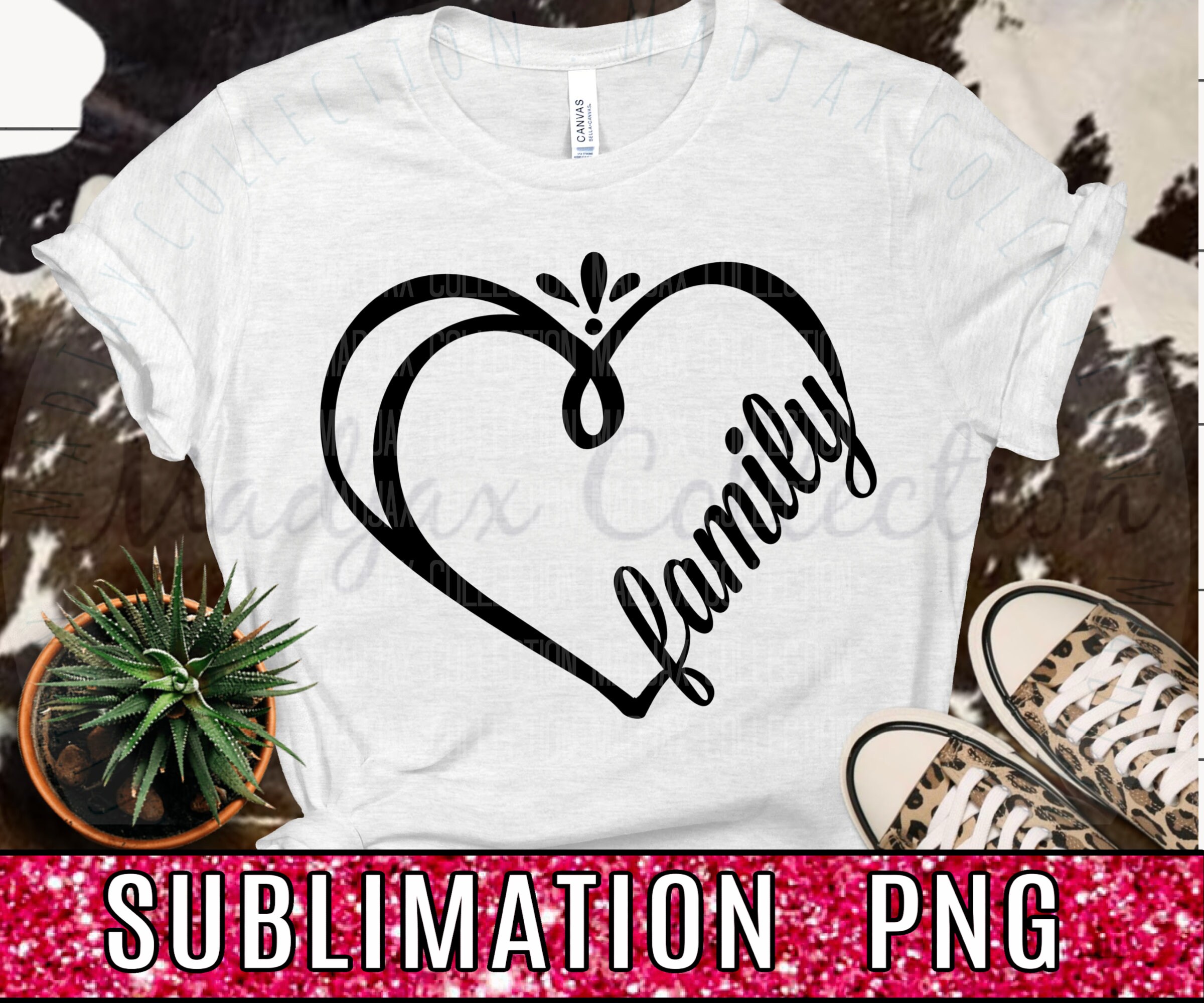 Infinity Family Heart Sublimation Print PNG Cut File - Etsy