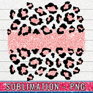 Pink Leopard Print, Sublimation PNG, Baby Pink, Background, Brush ...