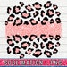 Pink Leopard Print, Glitter Brush Stroke, PNG Sublimation (digital ...