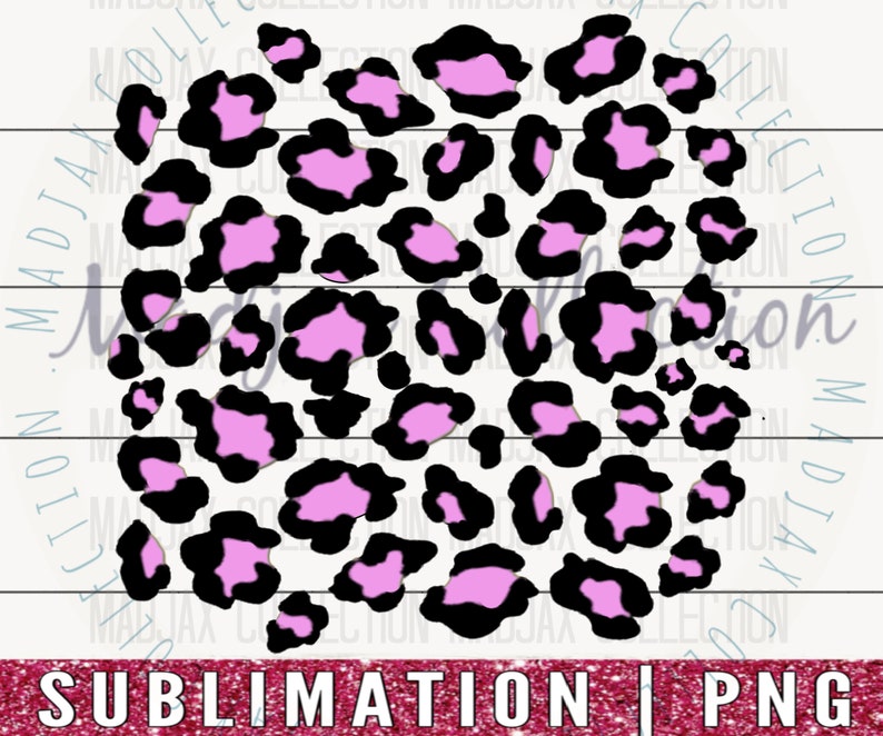 Light Pink Leopard Print PNG File Sublimation Design - Etsy