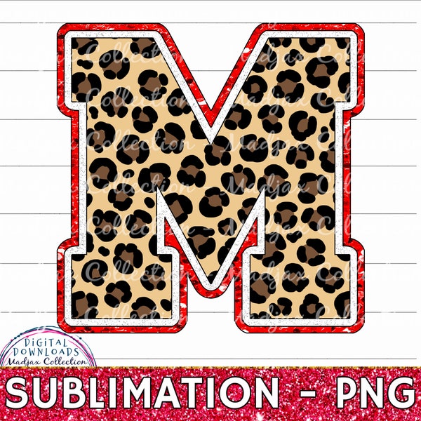 Varsity Letter M Svg - Etsy