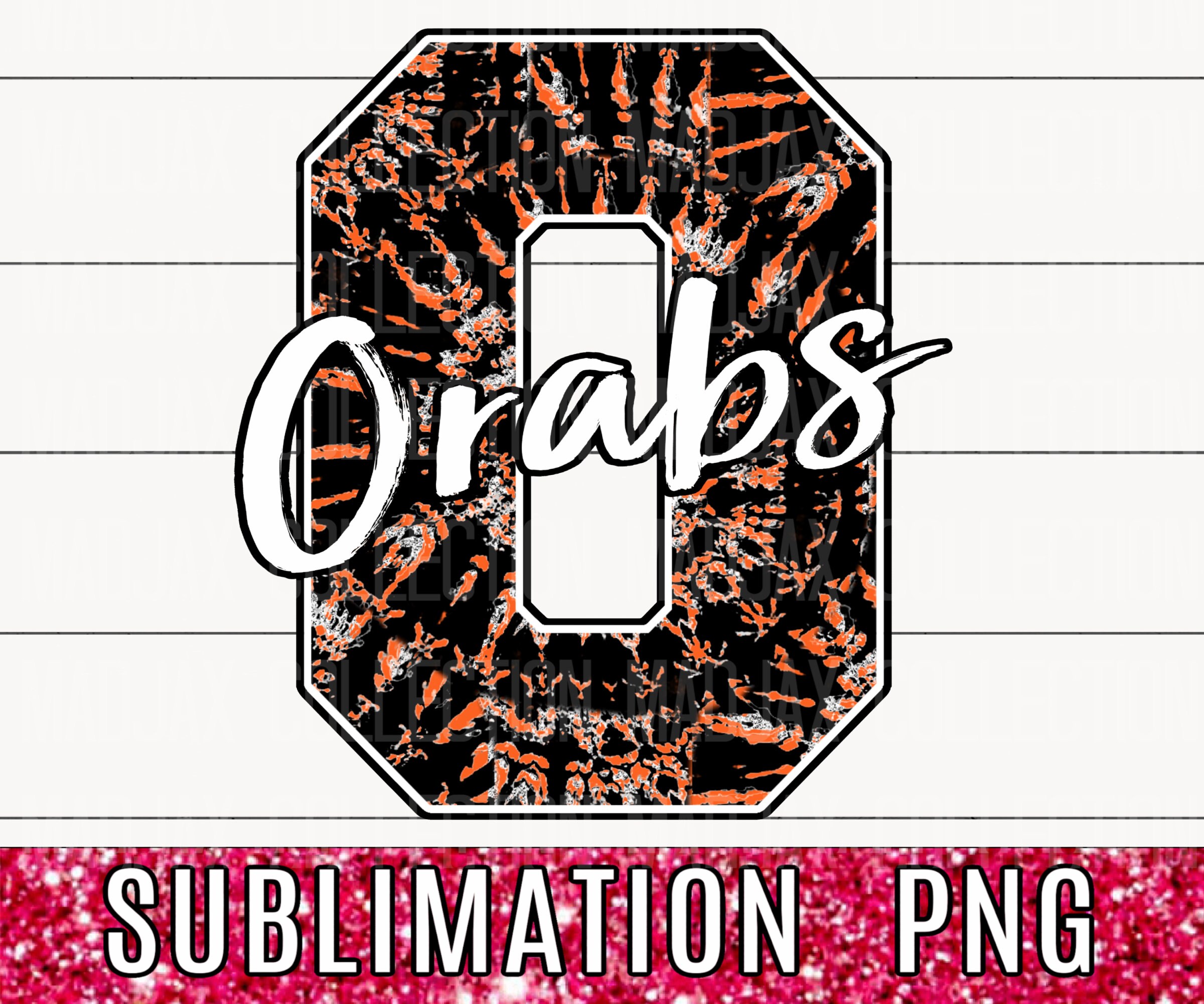 Orabs Spirit Shirt PNG Sublimation Design Orange Tie Dye - Etsy UK