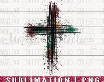 Distressed Cross Png - Etsy