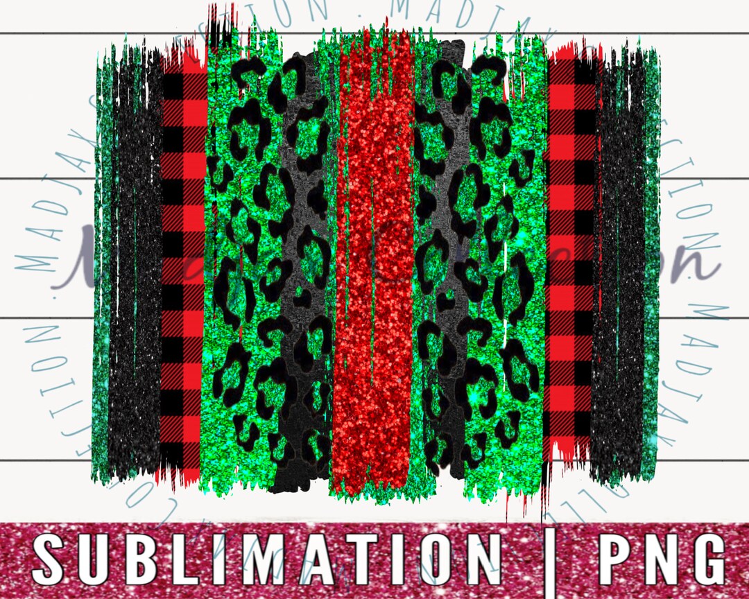 Brush Stroke Background Sublimation, Christmas PNG, Buffalo Plaid ...