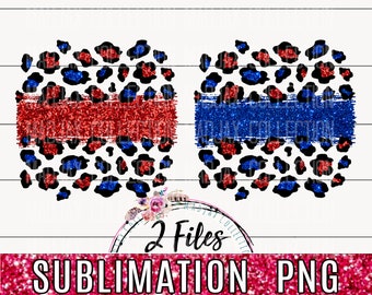 Leopard Brush Stroke Red & Black Sublimation PNG 2 Files | Etsy