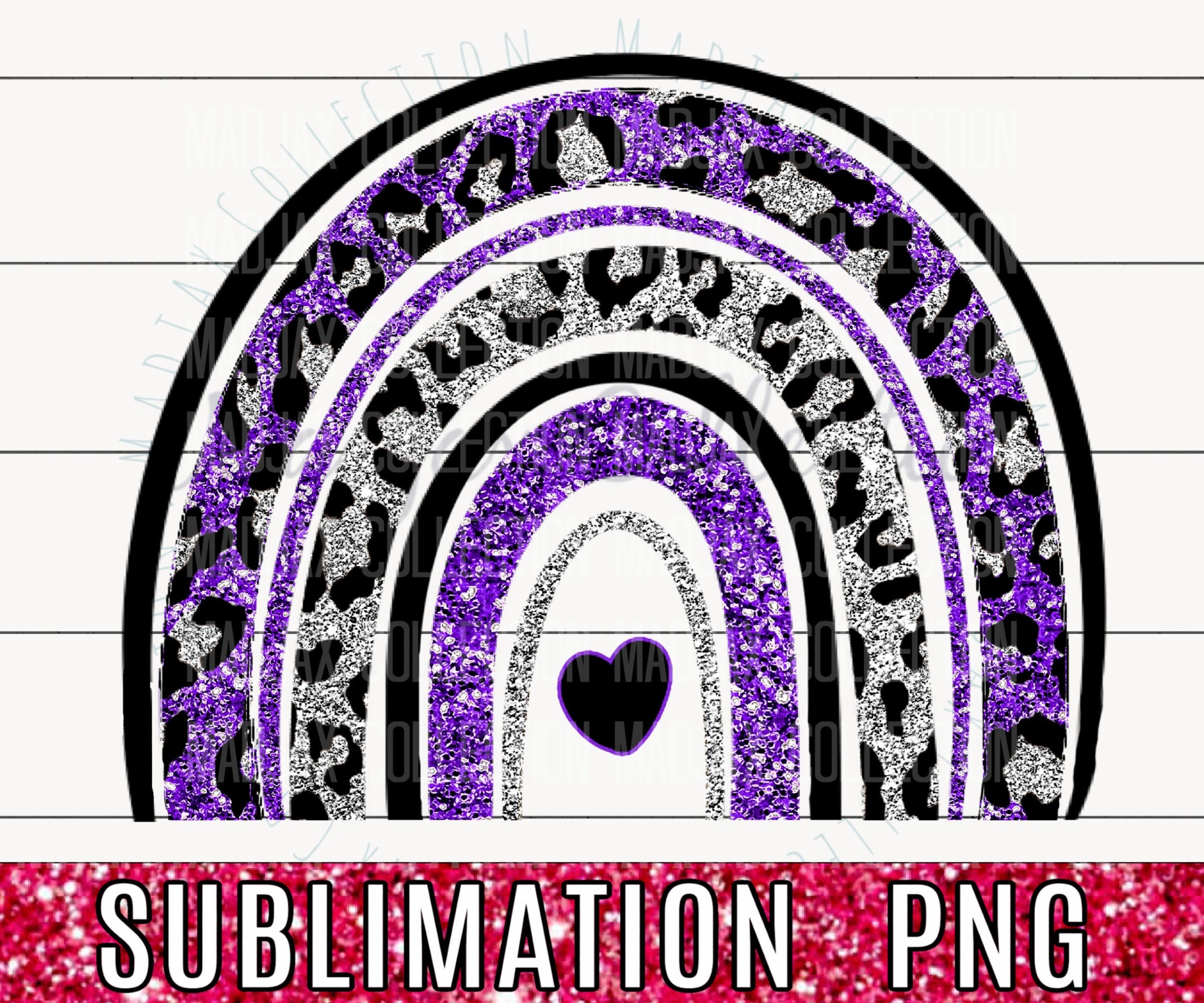 Rainbow Sublimation Design PNG Leopard Rainbow Digital - Etsy