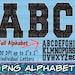 Varsity Glitter Alphabet Set. PNG Sublimation, Instant Download, Black ...