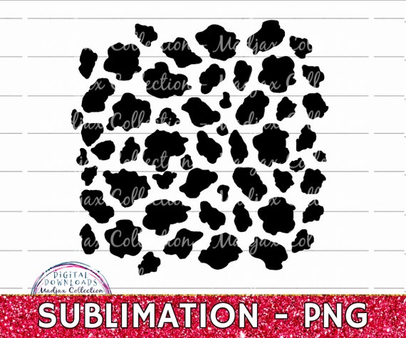 Cow Print PNG File Sublimation Design Background Animal - Etsy