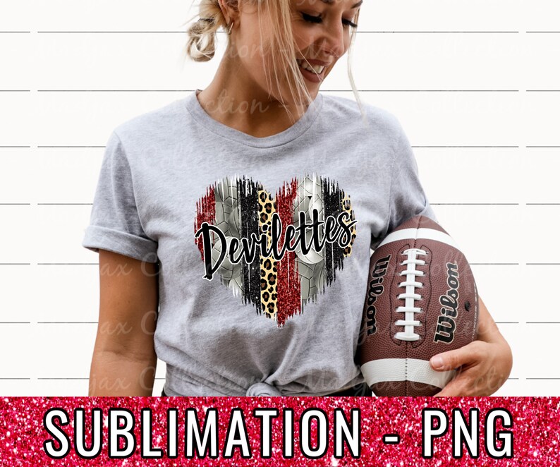 Devilettes PNG Heart Brushstroke PNG Sublimation Team - Etsy
