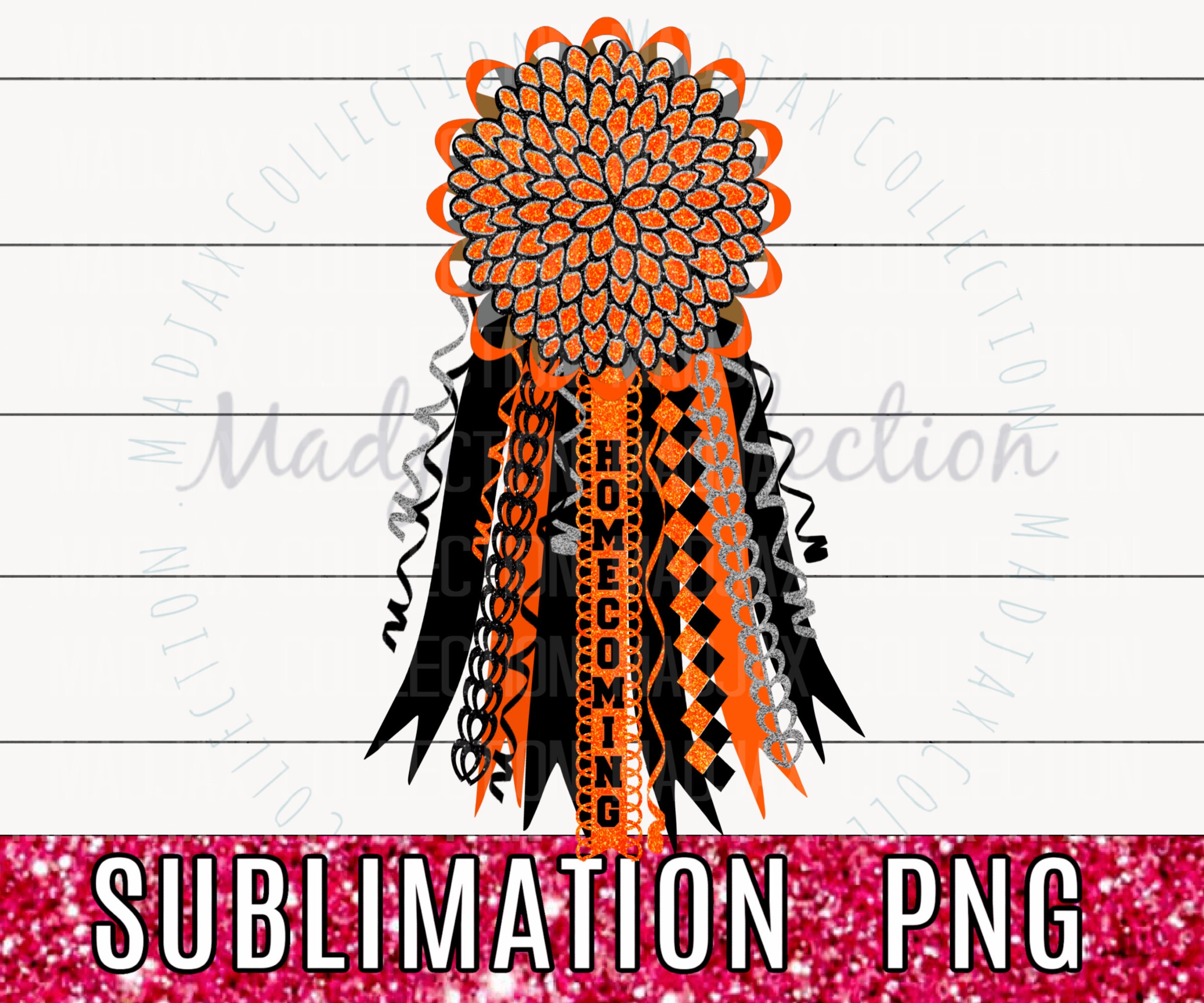 Silver Homecoming Mum Set 5 Files Bundle Spirit PNG - Etsy