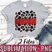 Leopard Brush Stroke Red & Black Sublimation PNG 2 Files - Etsy