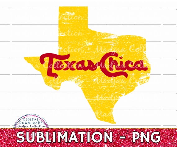 Texas Chica Texas Girl Distressed Design Sublimation Print - Etsy
