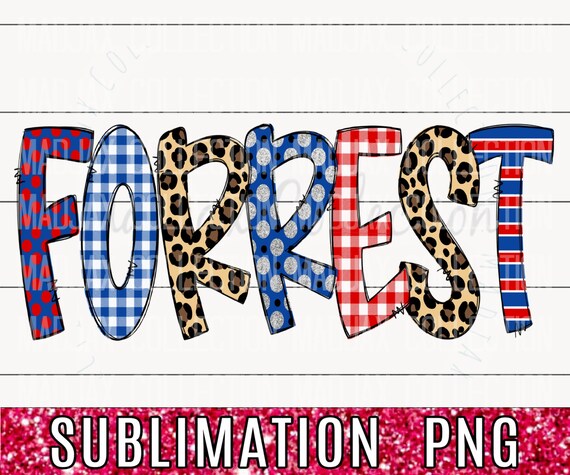 FORREST Sublimation PNG Teacher Squad Bubble Letters Blue | Etsy