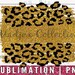 Leopard Sublimation, Gold Glitter, Background, Brush Stroke PNG, Animal ...