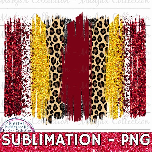 Brush Stroke Background Sublimation Christmas PNG Buffalo - Etsy